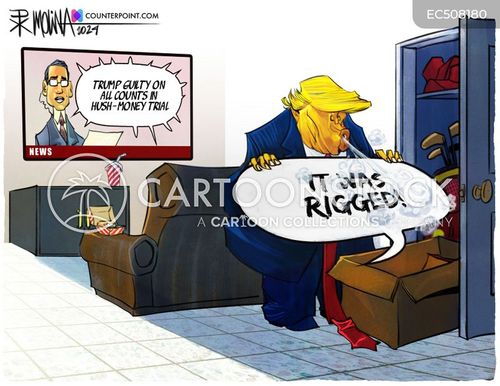 The Hush Money Trial Cartoons and Comics - funny pictures from CartoonStock