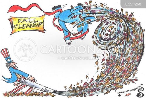 Fall Cleanup Cartoons and Comics - funny pictures from CartoonStock