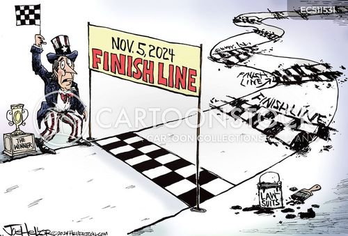 Finish Line Cartoons and Comics - funny pictures from CartoonStock