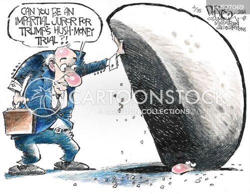 Hushmoney Trial Cartoons and Comics - funny pictures from CartoonStock