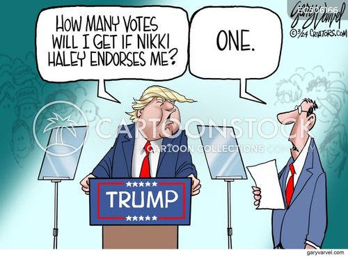 Endorsement Process Cartoons and Comics - funny pictures from CartoonStock