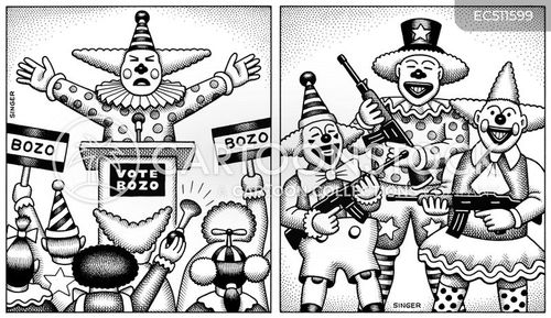 Menacing Clown Cartoons and Comics - funny pictures from CartoonStock