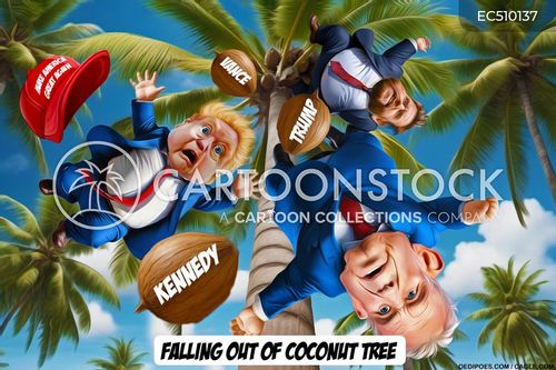 Falling Coconut Cartoons and Comics - funny pictures from CartoonStock