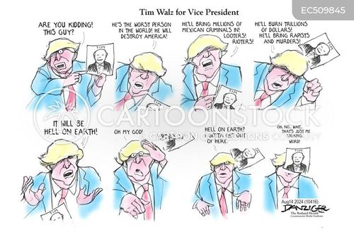 Tim Walz Cartoons and Comics - funny pictures from CartoonStock