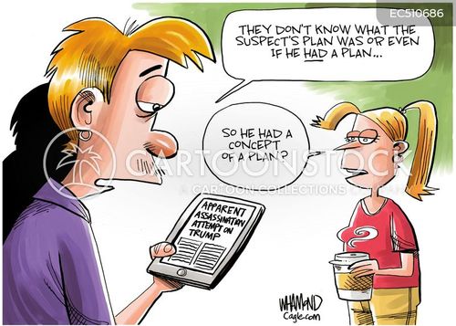 Faces Gun Charges Cartoons and Comics - funny pictures from CartoonStock