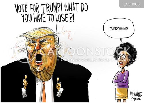 Trump Campaign Plea Cartoons and Comics - funny pictures from CartoonStock