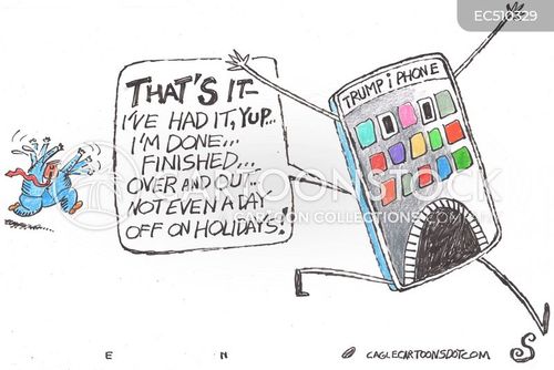 Trumps Overuse Of Social Media Cartoons and Comics - funny pictures ...