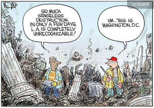 Washington Destruction Cartoons and Comics - funny pictures from ...
