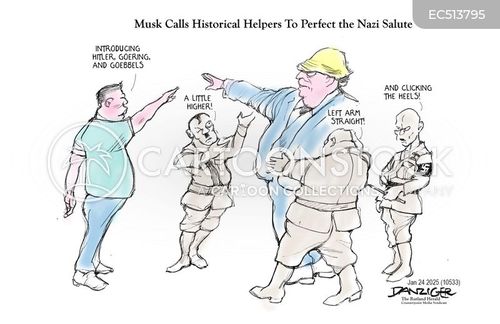 Nazi Salute Cartoons and Comics - funny pictures from CartoonStock