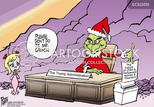 Trump As Grinch Cartoons and Comics - funny pictures from CartoonStock