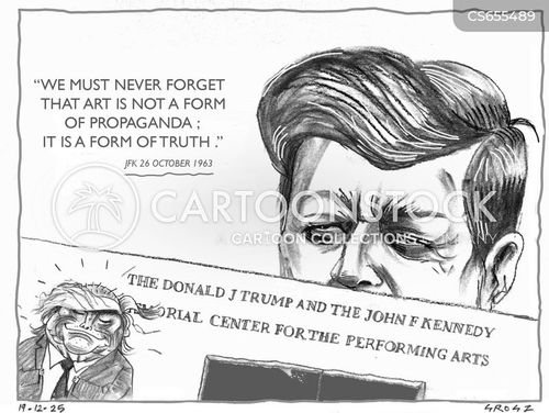 Trump Jfk Center Cartoons and Comics - funny pictures from CartoonStock