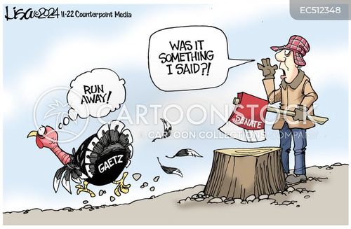 Gaetz Resignation Cartoons and Comics - funny pictures from CartoonStock