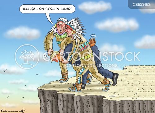 Land Theft Cartoons and Comics - funny pictures from CartoonStock