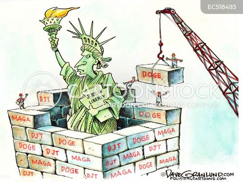 Liberty Endangered Cartoons and Comics - funny pictures from CartoonStock