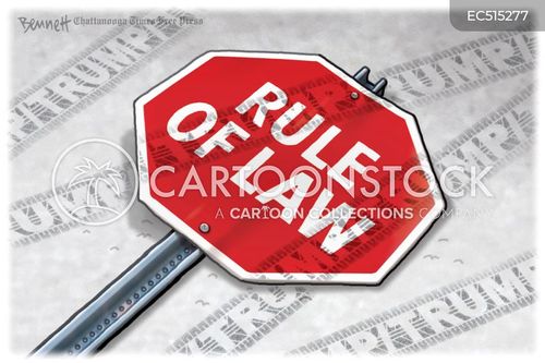 Rule Of Law Cartoons and Comics - funny pictures from CartoonStock