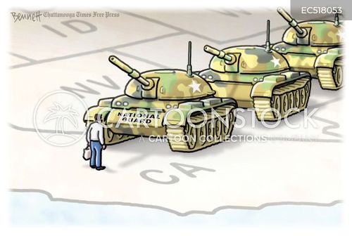 Interstate Conflict Cartoons and Comics - funny pictures from CartoonStock