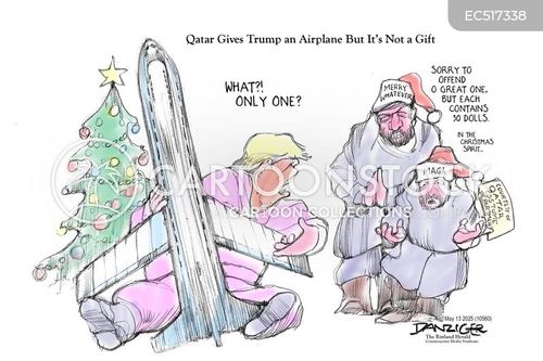 Trump Airplane Cartoons and Comics - funny pictures from CartoonStock