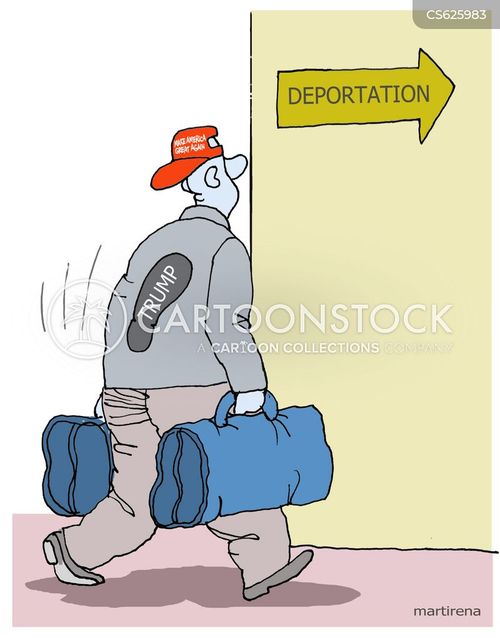Trump Deportations Cartoons and Comics - funny pictures from CartoonStock