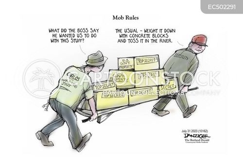 Mob Informants Cartoons and Comics - funny pictures from CartoonStock