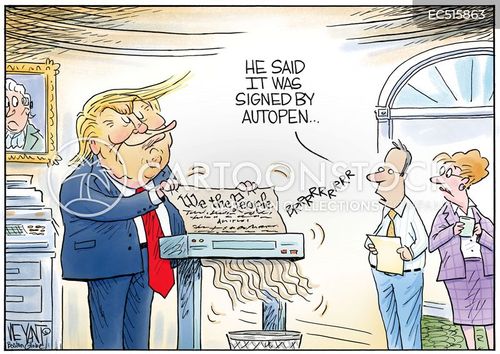 Autopen Cartoons and Comics - funny pictures from CartoonStock