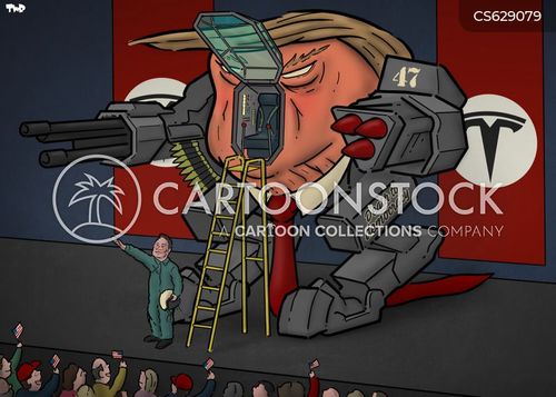 Trump Robot Cartoons and Comics - funny pictures from CartoonStock