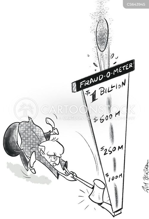 Billion Dollar Fraud Cartoons and Comics - funny pictures from CartoonStock