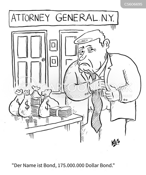 Cartoons und Karikaturen mit Anleihe