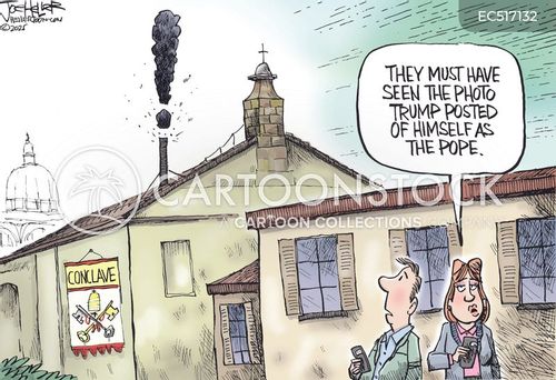 Trump As Pope Cartoons and Comics - funny pictures from CartoonStock