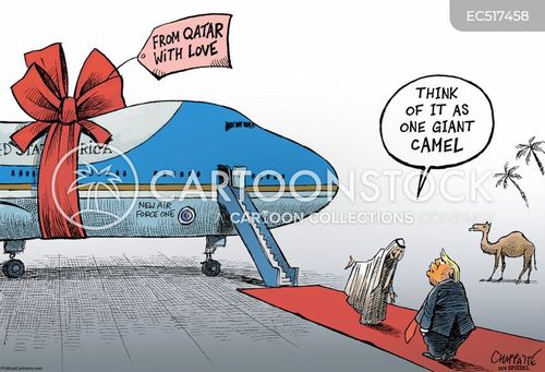 Trump Jet Cartoons and Comics - funny pictures from CartoonStock