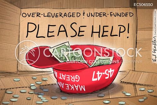 Broke Donald Cartoons and Comics - funny pictures from CartoonStock