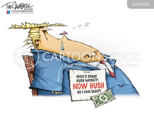 Hushmoney Trial Cartoons and Comics - funny pictures from CartoonStock