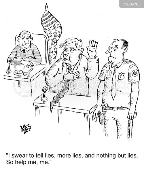 Telling Lies Cartoons and Comics - funny pictures from CartoonStock