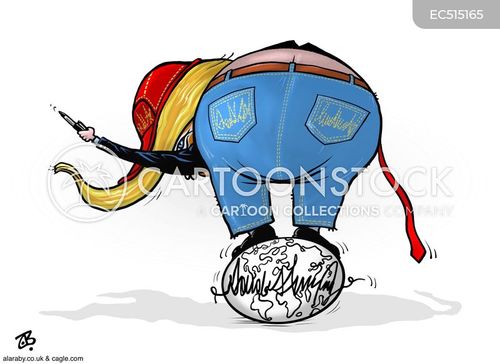 America's Role Cartoons and Comics - funny pictures from CartoonStock