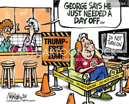 Trump-free Zone Cartoons and Comics - funny pictures from CartoonStock