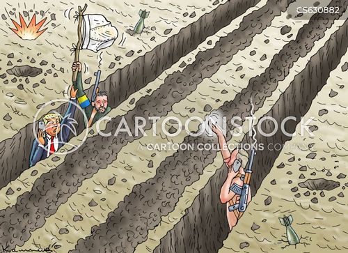 Trump Peace Talks Cartoons and Comics - funny pictures from CartoonStock