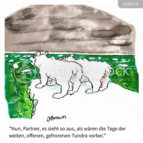 Cartoons und Karikaturen mit Tundra