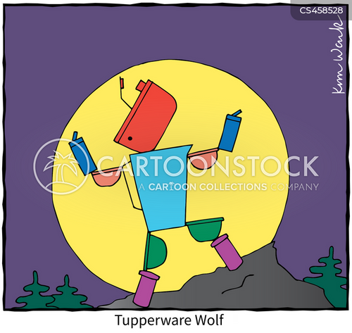 Cartoons und Karikaturen mit Tupperware