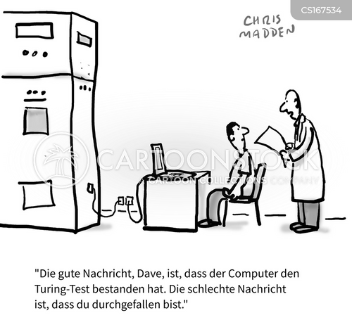 Cartoons und Karikaturen mit Turing