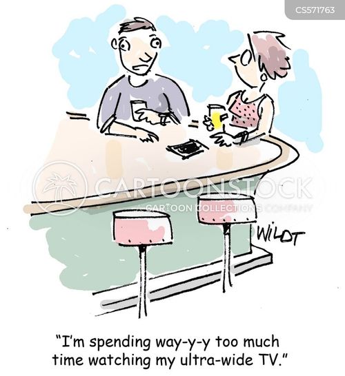 Big Tv Cartoons and Comics - funny pictures from CartoonStock