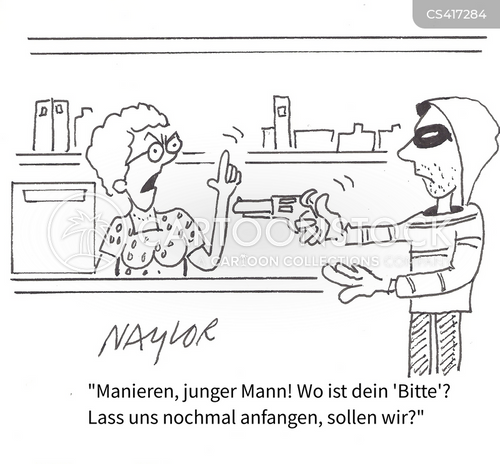 Cartoons und Karikaturen mit Manieren