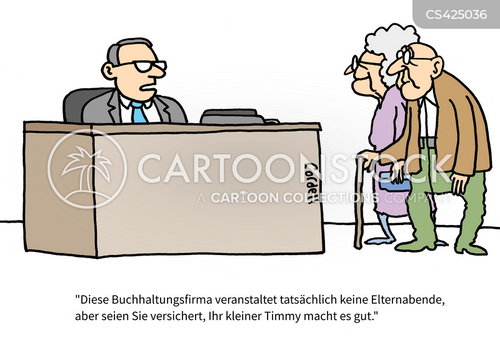 Cartoons und Karikaturen mit Elternabend