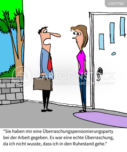 Cartoons und Karikaturen mit Ruhestand