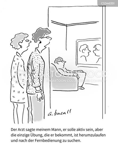 Cartoons und Karikaturen mit Aktiv Bleiben