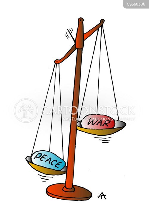 Peace Process Impact Cartoons and Comics - funny pictures from CartoonStock