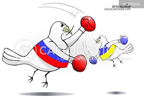 Bird Rivalry Cartoons and Comics - funny pictures from CartoonStock