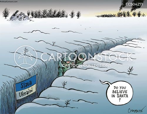 Snow War Cartoons and Comics - funny pictures from CartoonStock