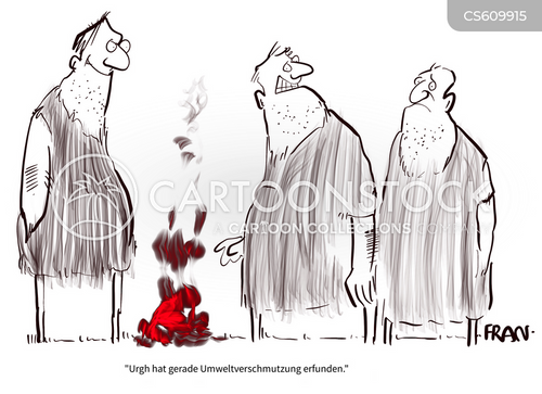 Cartoons und Karikaturen mit Umweltverschmutzung