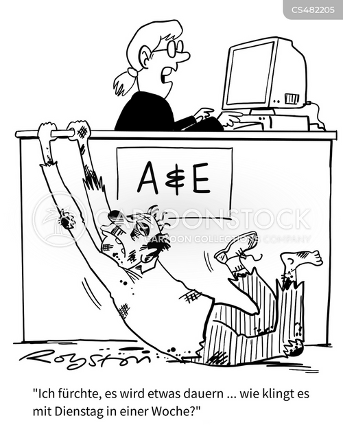 Cartoons und Karikaturen mit Unfall & Notfall