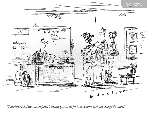 Dessins humoristique et caricaturés avec Professeurs