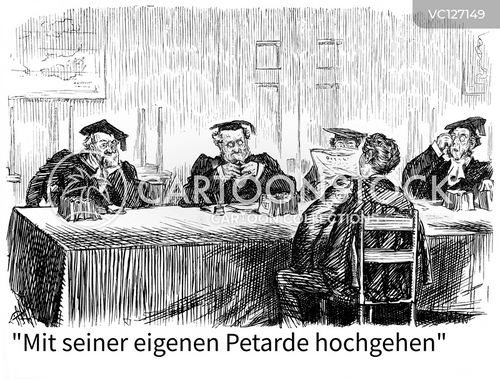 Cartoons und Karikaturen mit Gebildet